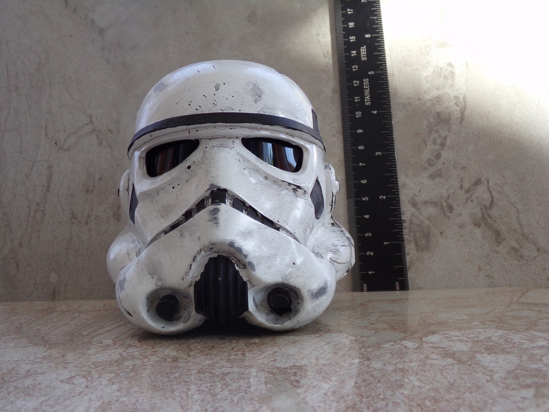 Battle Damaged 3D Printed and Painted Storm Trooper Helmet (NON ...