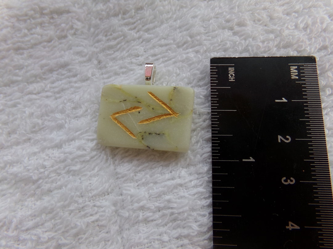 Jera/ger Genuine Serpentine Rune Stone Crystal Witch Magick Shoppe - Etsy