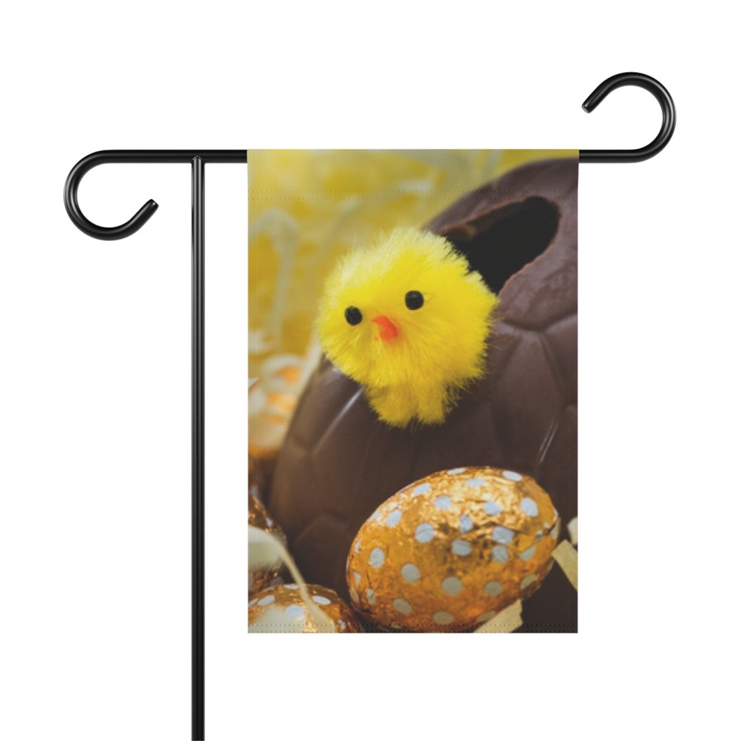 Fuzzy Easter Chick Hatching Chocolate Egg Garden & House Banner - Etsy