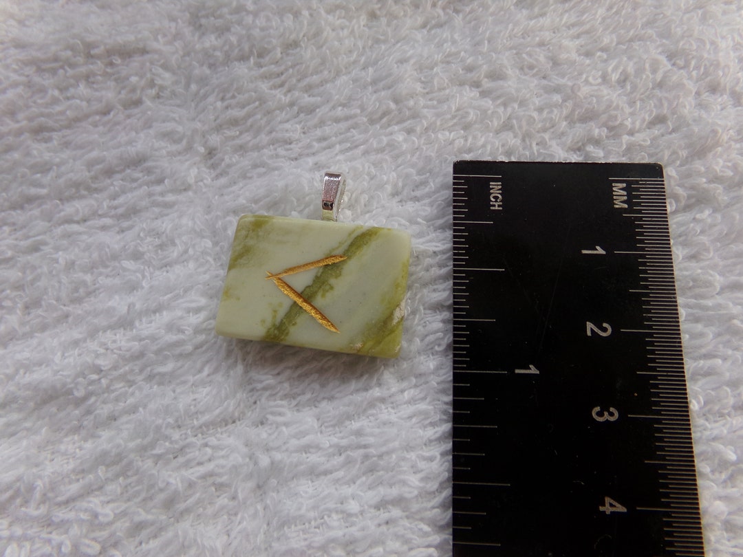 Kenaz/kaunaz/ken/kano/cen Genuine Serpentine Rune Stone Crystal Witch ...