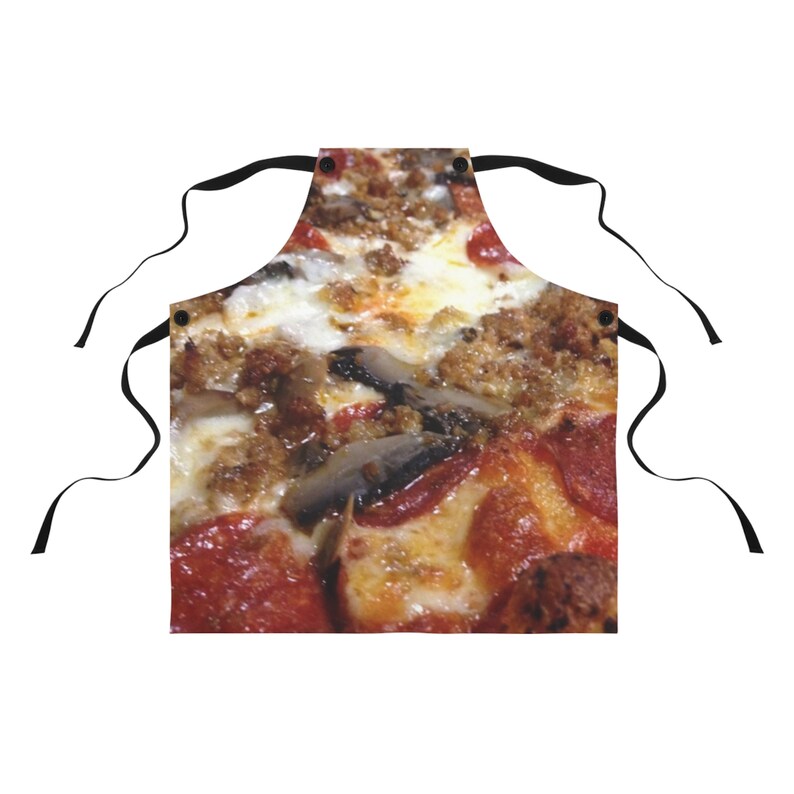Close up Sausage Pepperoni Pizza Apron (AOP) - Etsy