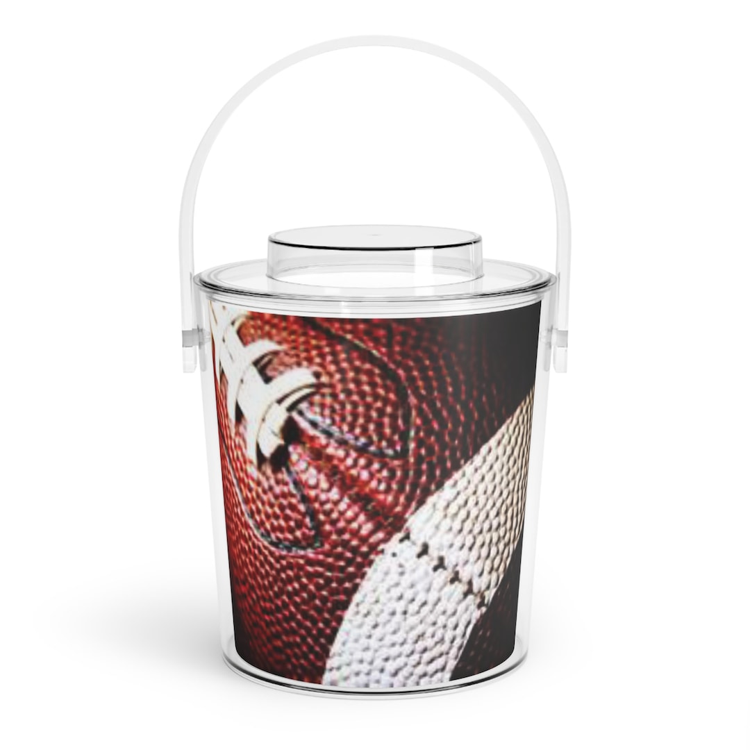 New Football Ice Bucket With Tongs - Etsy