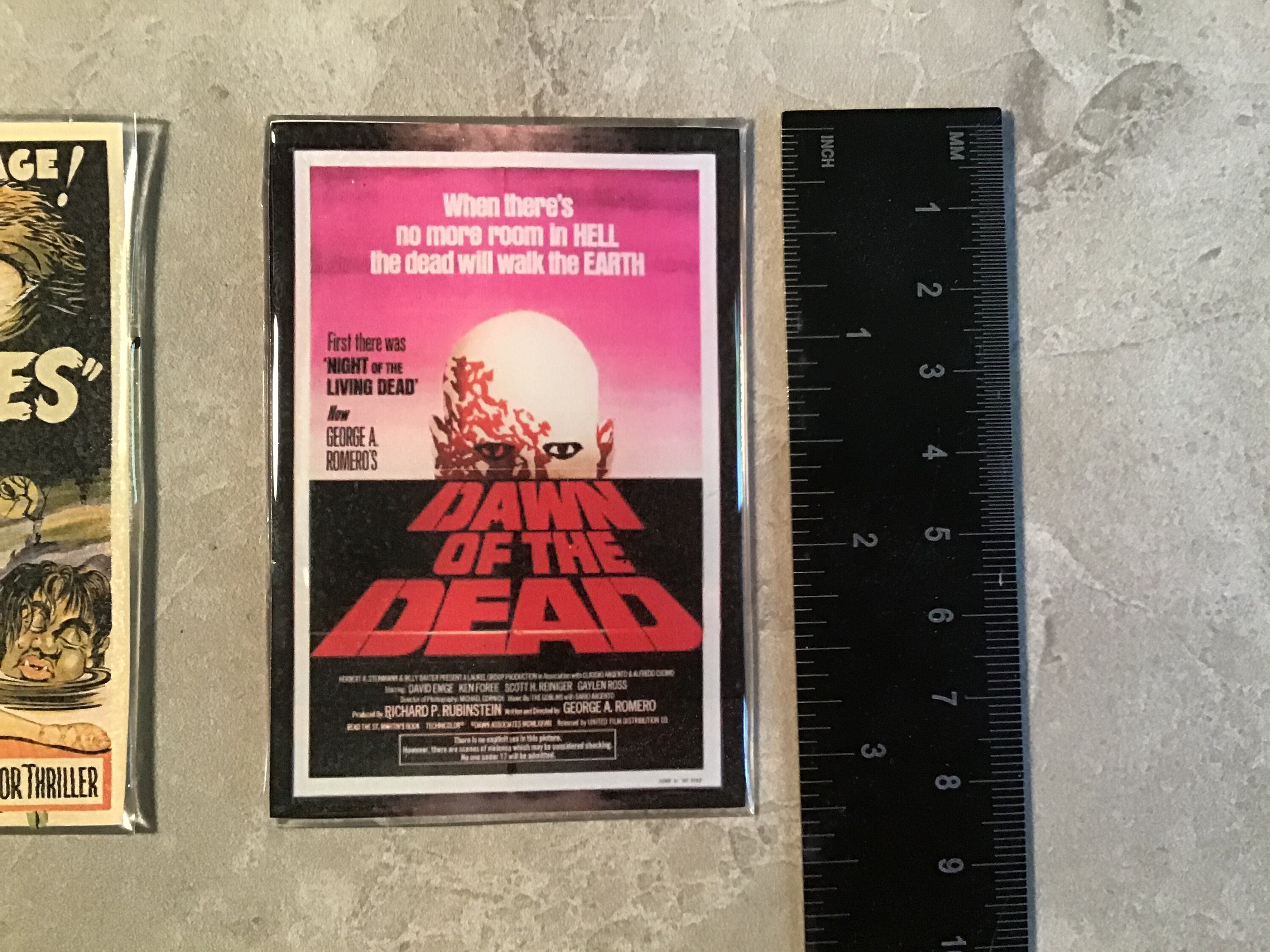 3 Horror Movie Refrigerator Magnets Living Nightmare, Dawn of the Dead ...