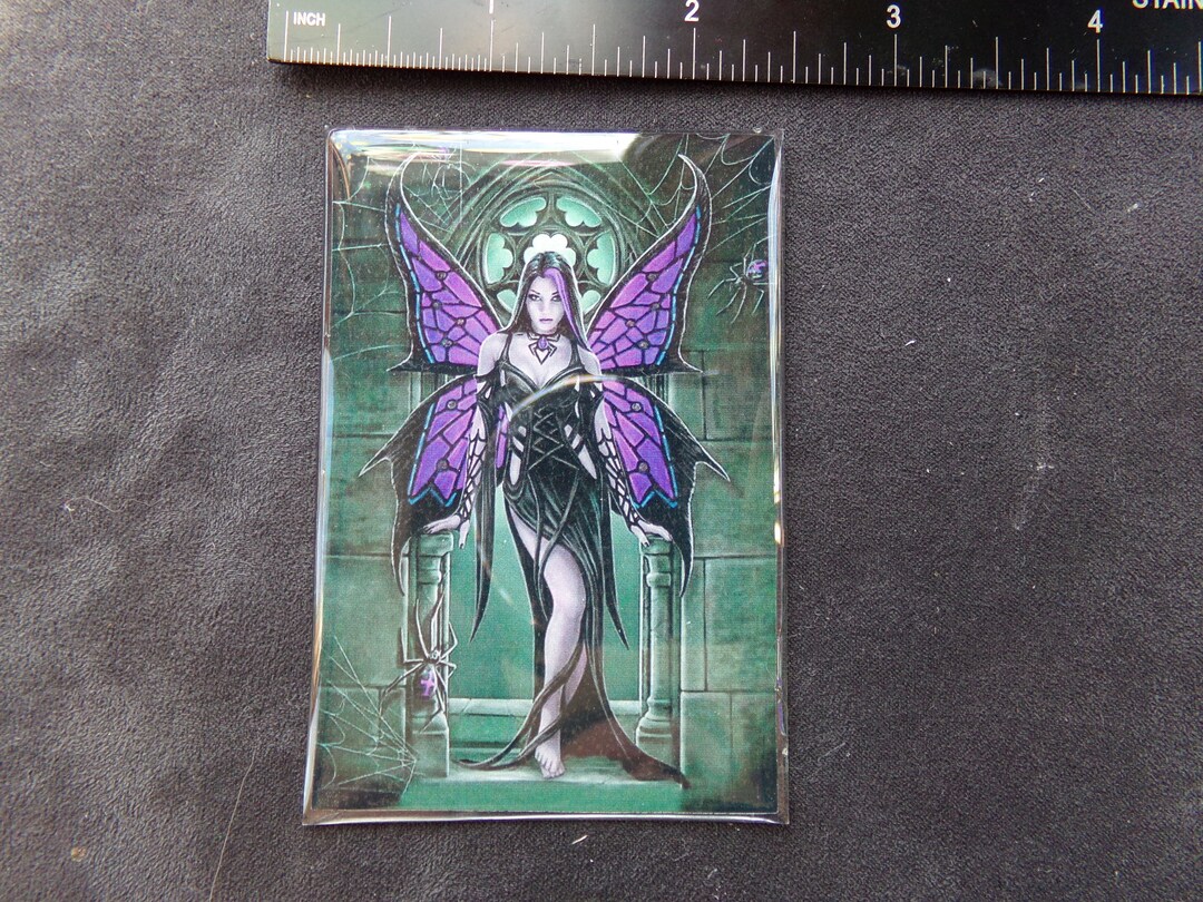 Purple Winged Dark Fairy Refrigerator Magnet - Etsy