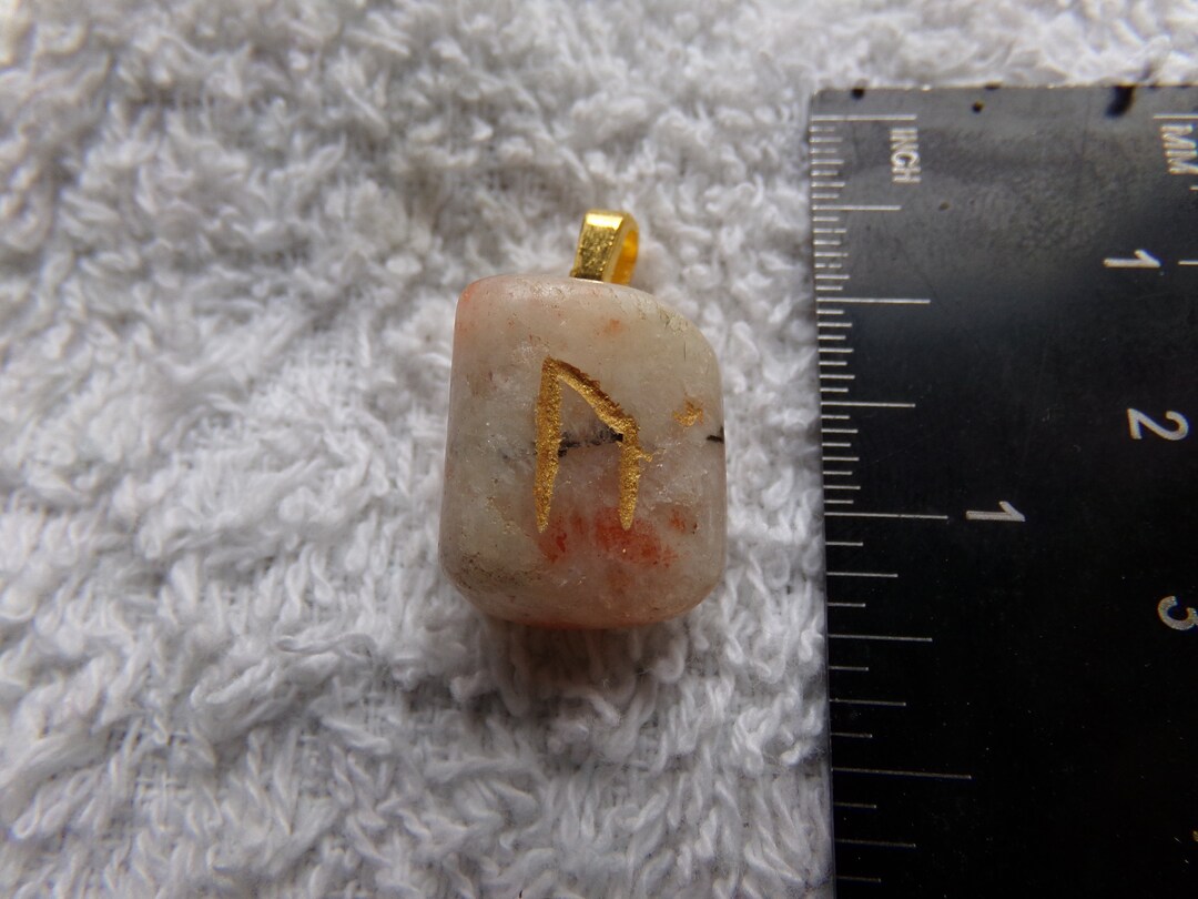 Sunstone Uruz/urz/ur Rune Stone Pendant Crystal Witch Magick - Etsy