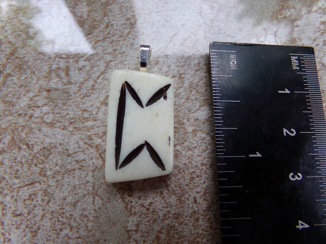 Perthro/perth/pertho/pertra/peorth Animal Bone Rune Stone Pendant - Etsy