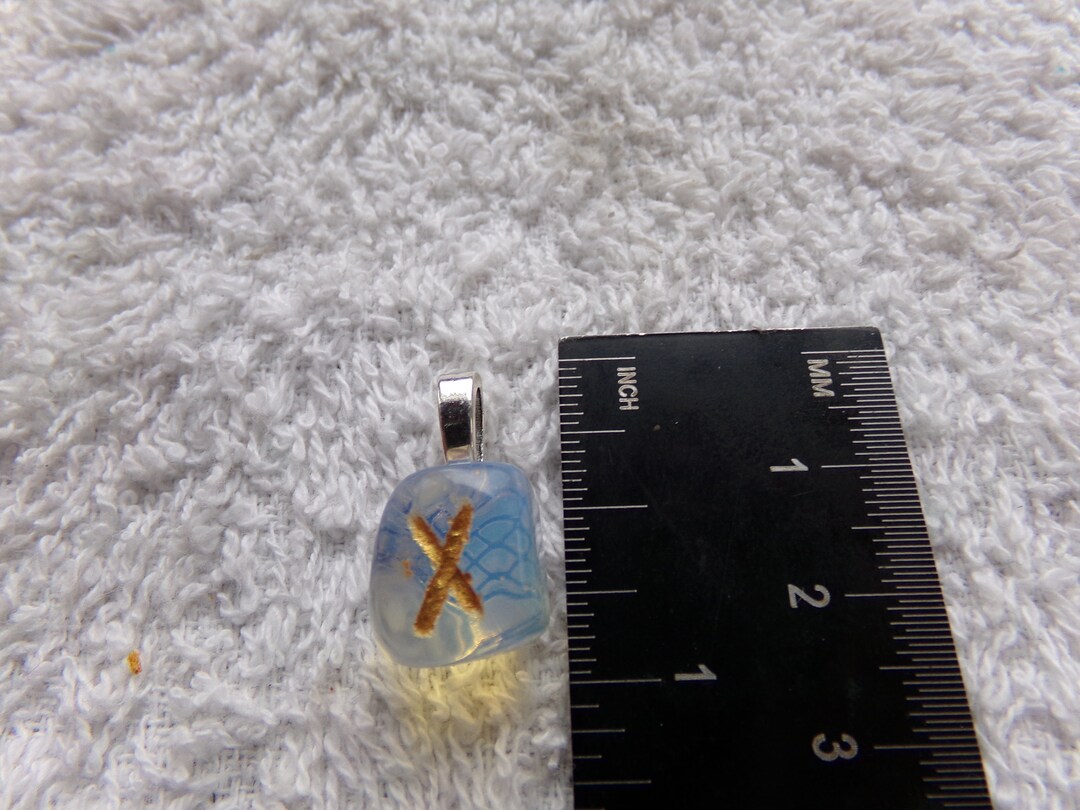 Opalite Gebo/gyfu/geofu/gifu Rune Stone Pendant Crystal Witch Magick ...