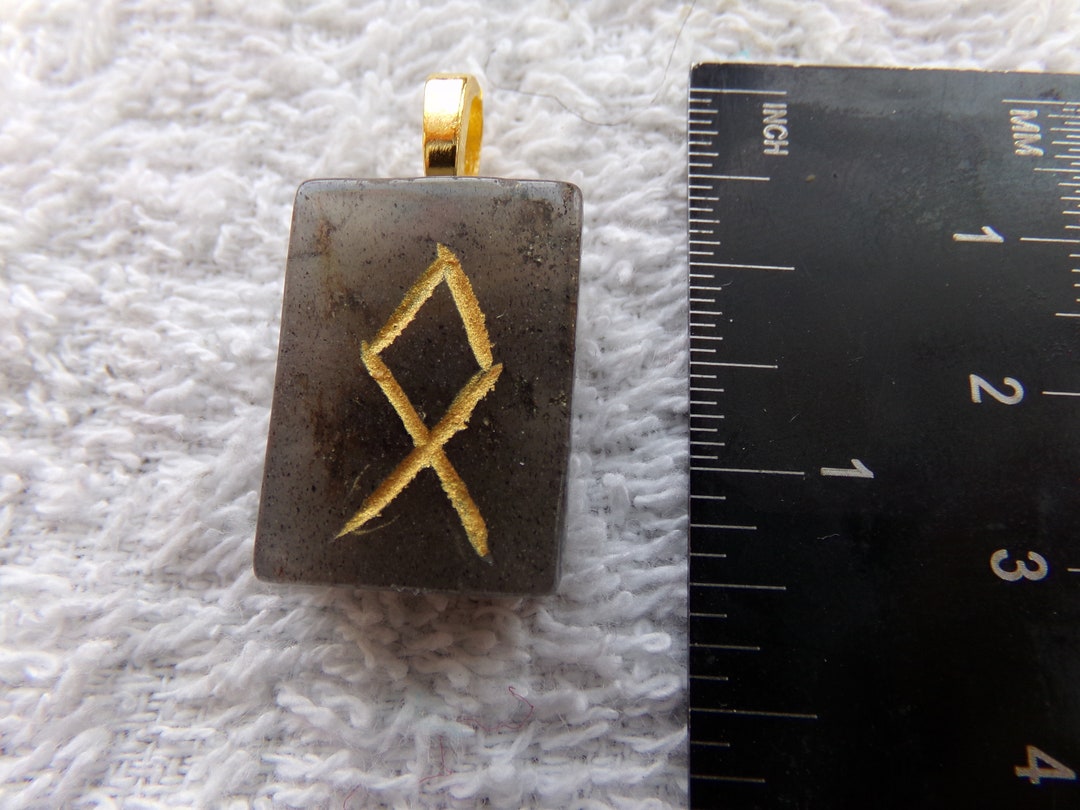 Othala/othila/odal/othel/ethel Genuine Grey Adventurine Rune Stone ...