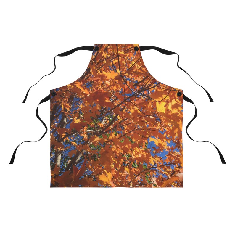 Dark Orange Fall Fiesta Maple Apron (AOP) - Etsy