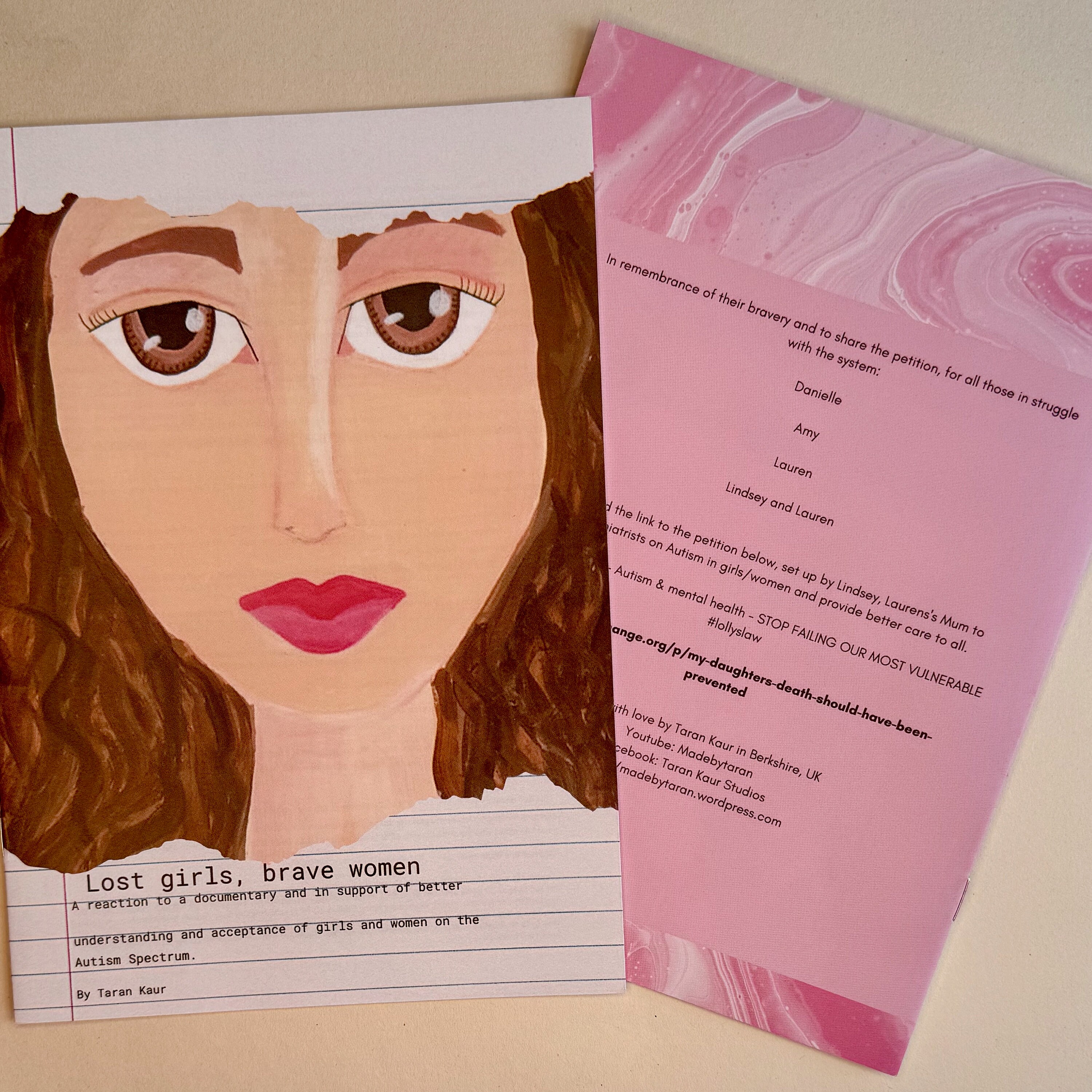 Lost Girls, Brave Women - a Reaction Zine to a Documentary on Autism - Etsy