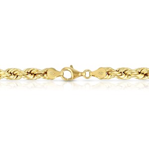 10K Gold Chains 6.0mm Hollow Rope 10K Gold Chains 10K Gold Rope Chain ...