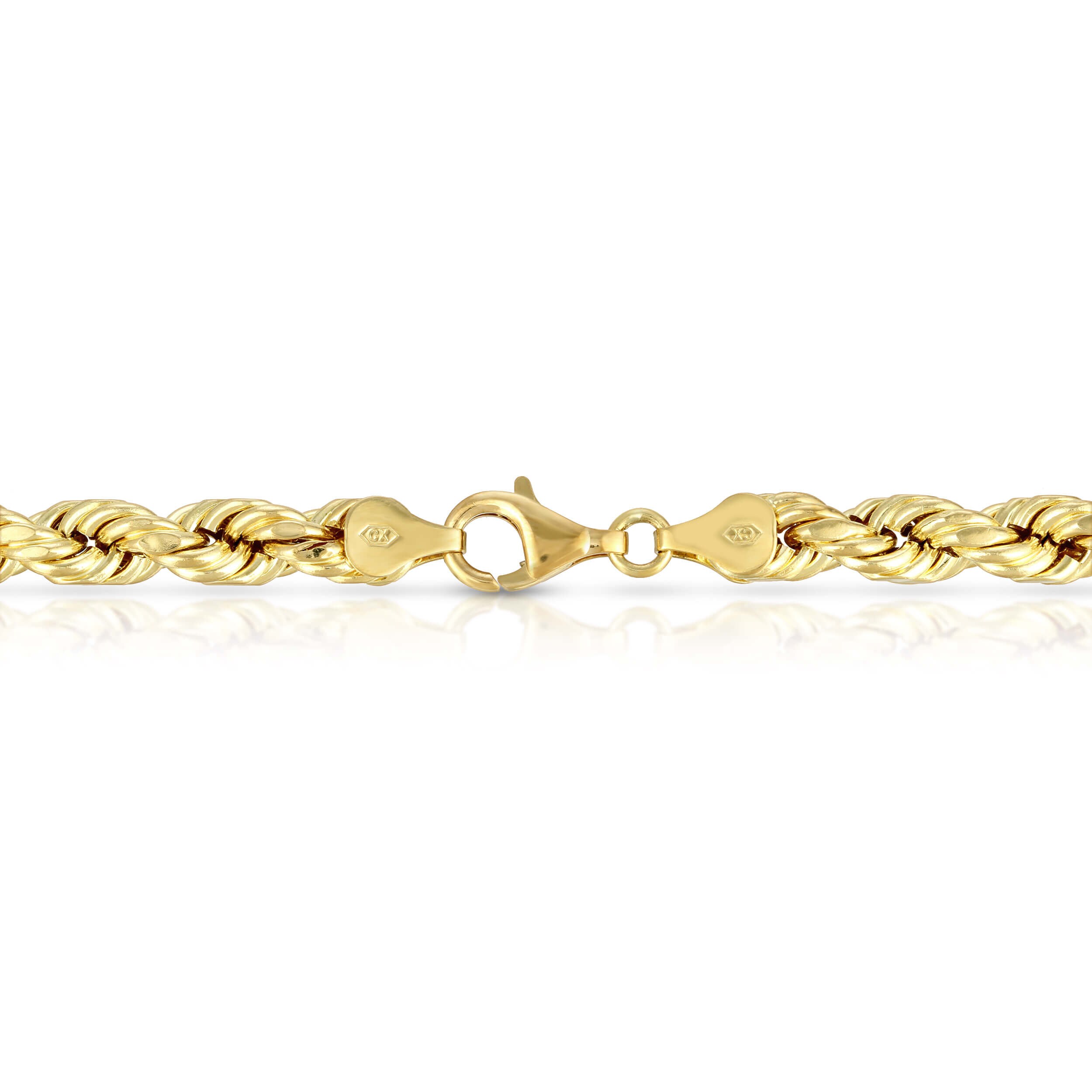 10K Gold Chains 6.0mm Hollow Rope 10K Gold Chains 10K Gold - Etsy