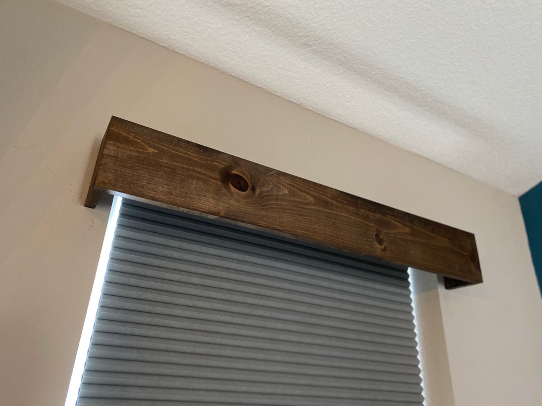 Rustic Farmhouse Wood Valance Cornice, Wood Window Valance, Wood Pelmet ...