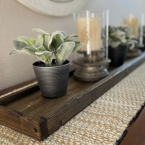 Rustic Wood Tray - Etsy