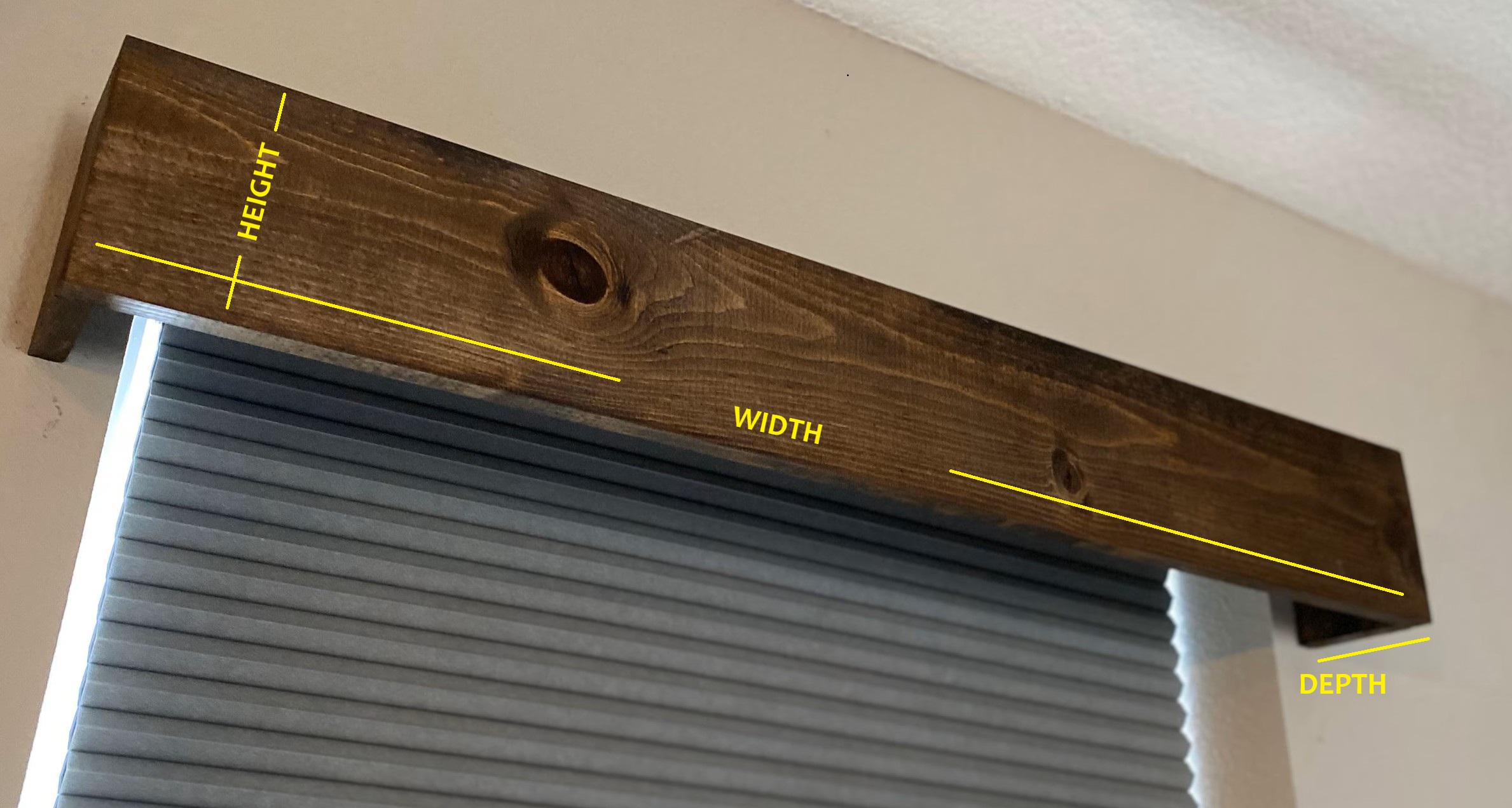Rustic Farmhouse Wood Valance Cornice, Wood Window Valance, Wood Pelmet ...