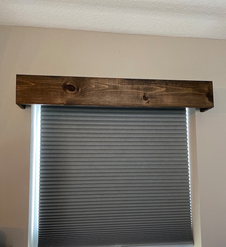 Rustic Farmhouse Wood Valance Cornice, Wood Window Valance, Wood Pelmet ...