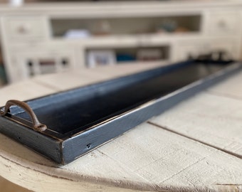 Rustic Long Wood Tray Centerpiece Serving Home Decor - Etsy