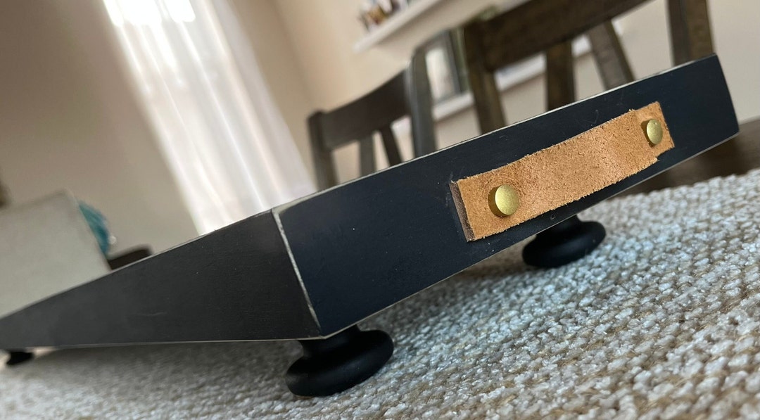 8.75" Width X 2 to 6 Feet - Urban Modern Long Wood Tray Riser With ...