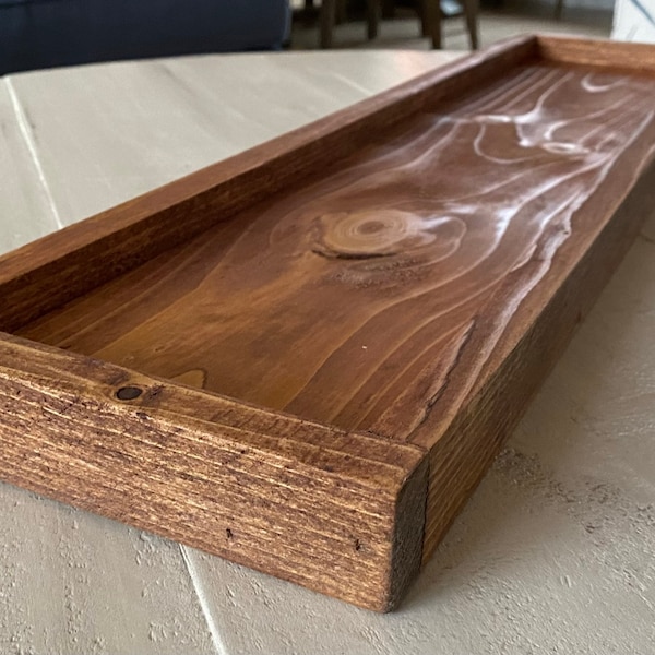 Distressed Wood Tray - Etsy
