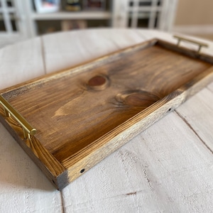 10.75" Width X 2 to 6 Feet - Rustic Farmhouse Long Wood Tray With ...