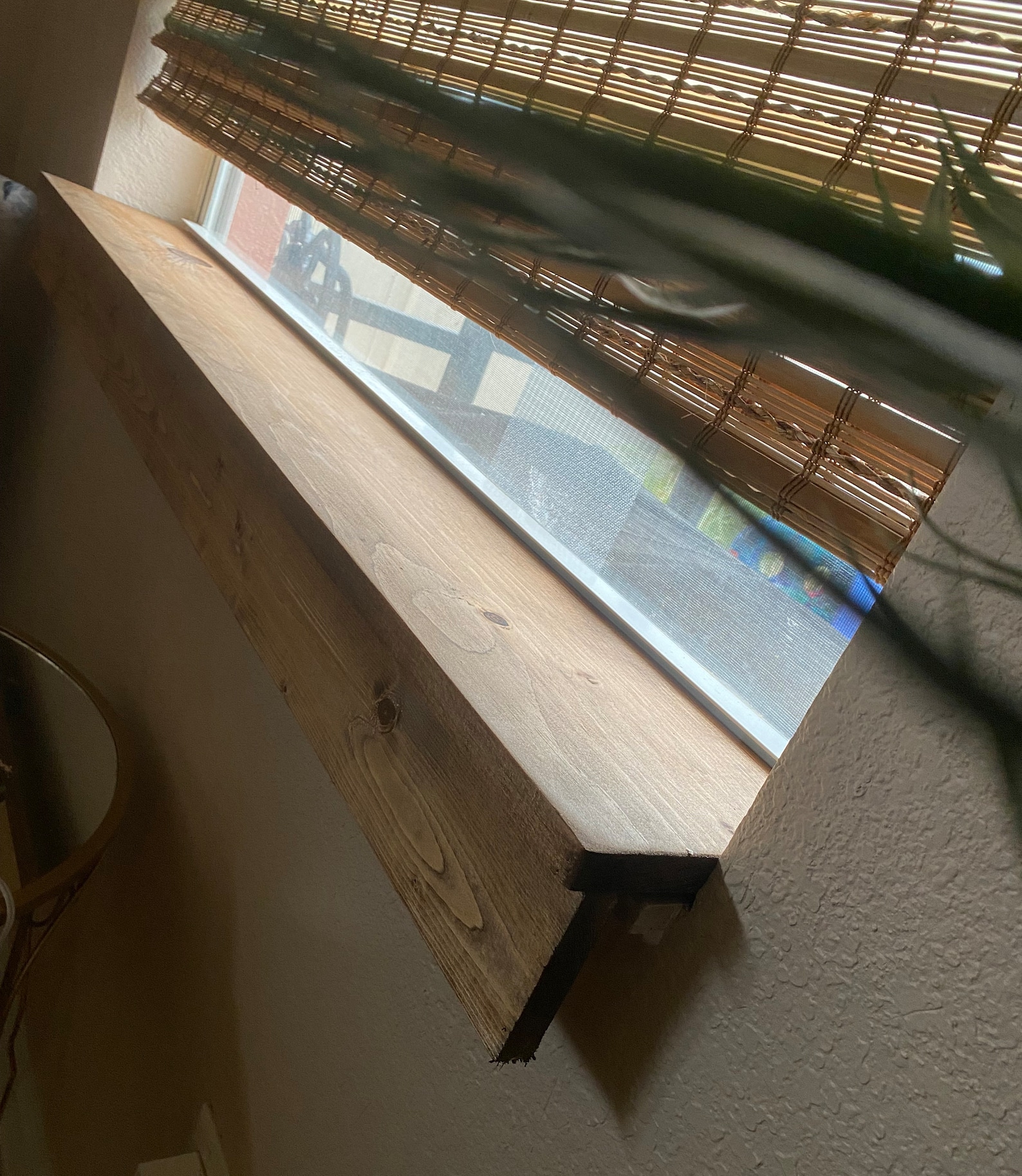 Rustic Farmhouse Wood Window Sill Shelf for Plants and Herbs ...