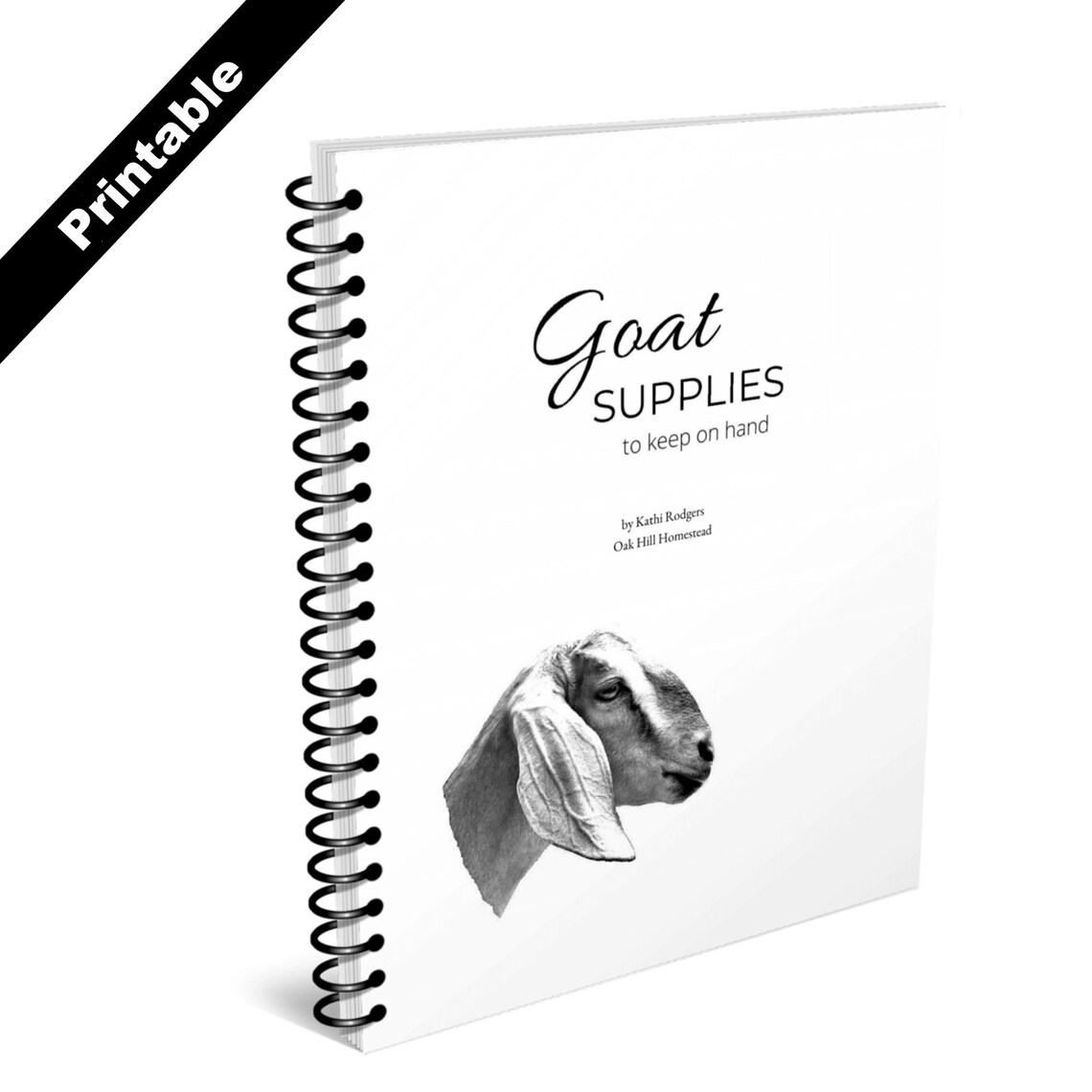 Goat Supplies to Have on Hand printable for your goat binder | Etsy