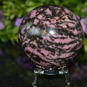 Rhodonite Sphere Rhodonite Crystal Rhodonite Ball Rhodontie - Etsy