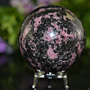Rhodonite Sphere, Rhodonite Crystal, Rhodonite Ball, Rhodontie Crystal ...