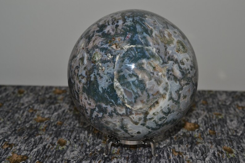 Large Moss Agate Sphere Agate Sphere Agate Ball Agate - Etsy