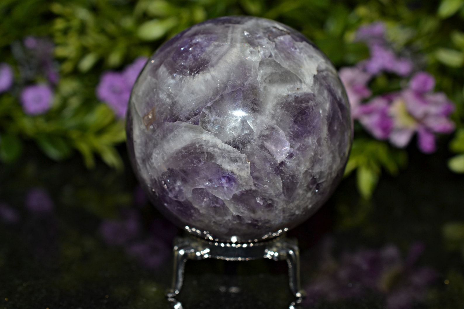 Amethyst Sphere Amethyst Crystal Amethyst Ball Amethyst - Etsy