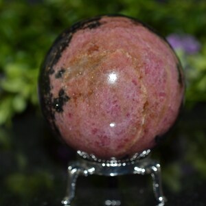 Rhodonite Sphere, Rhodonite Crystal, Rhodonite Ball, Rhodontie Crystal ...