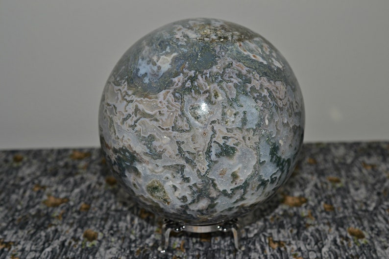 Large Moss Agate Sphere Agate Sphere Agate Ball Agate - Etsy