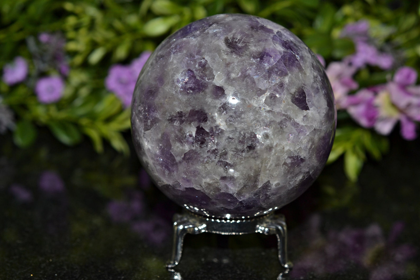 Amethyst Sphere Amethyst Crystal Amethyst Ball Amethyst - Etsy