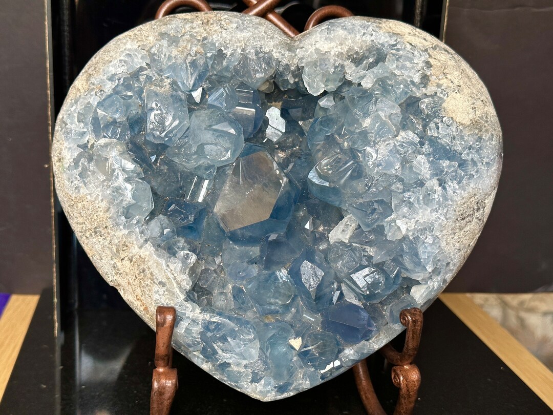 Celestite Heart, Very Large Celestite, Celestite Crystal, Celestite ...