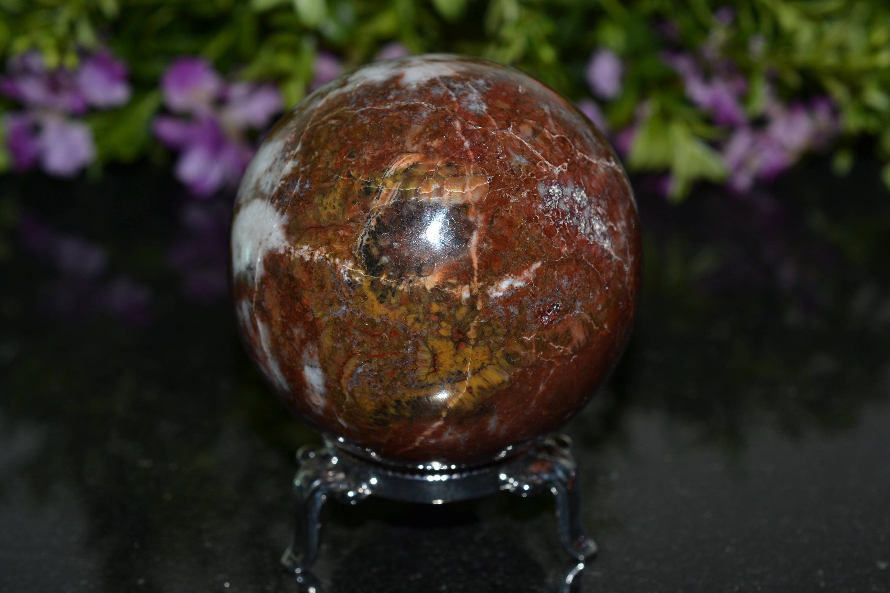 Fancy Jasper Sphere. Jasper Crystal Jasper Ball - Etsy