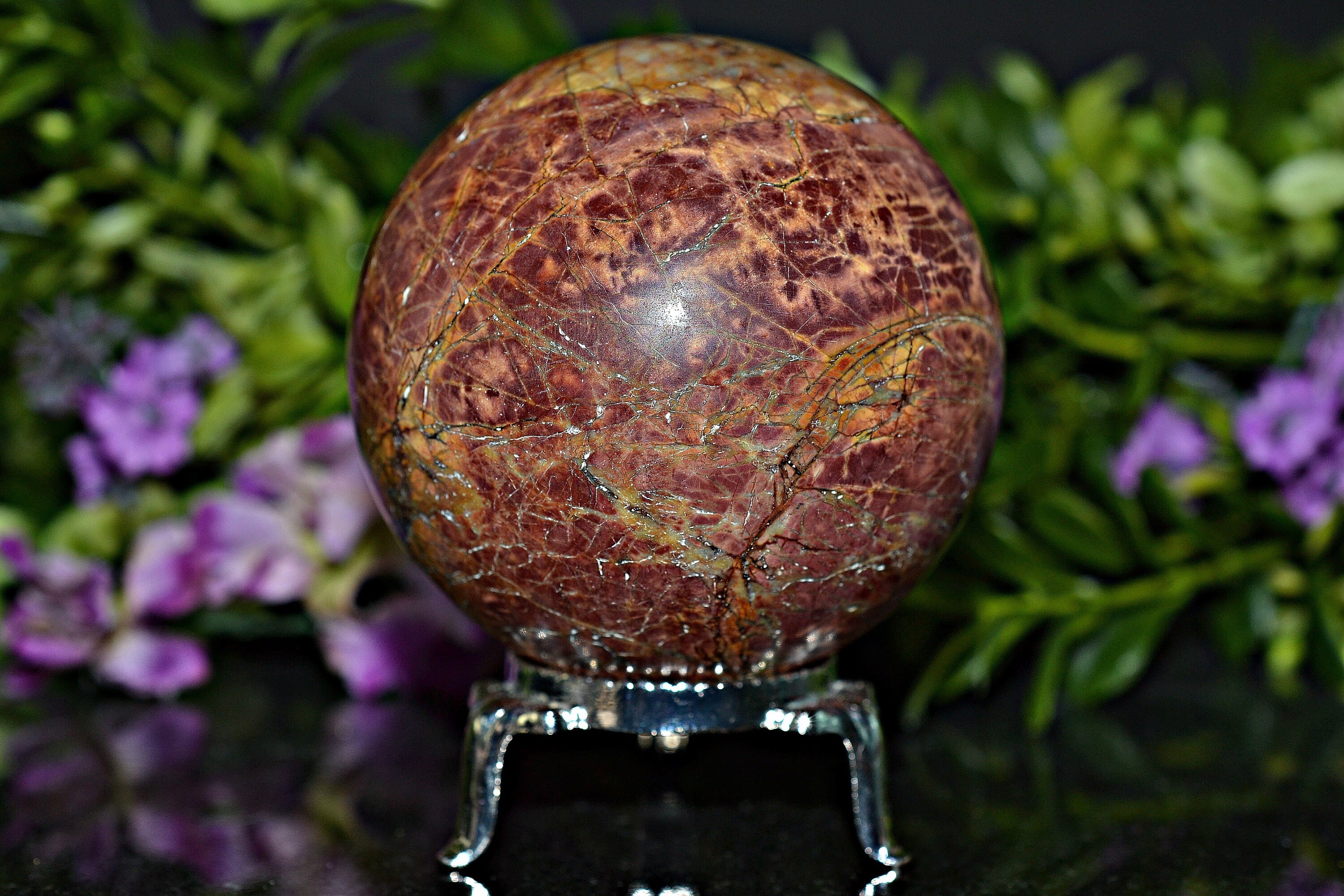 Cherry Creek Jasper Sphere Jasper Sphere Jasper Crystal | Etsy