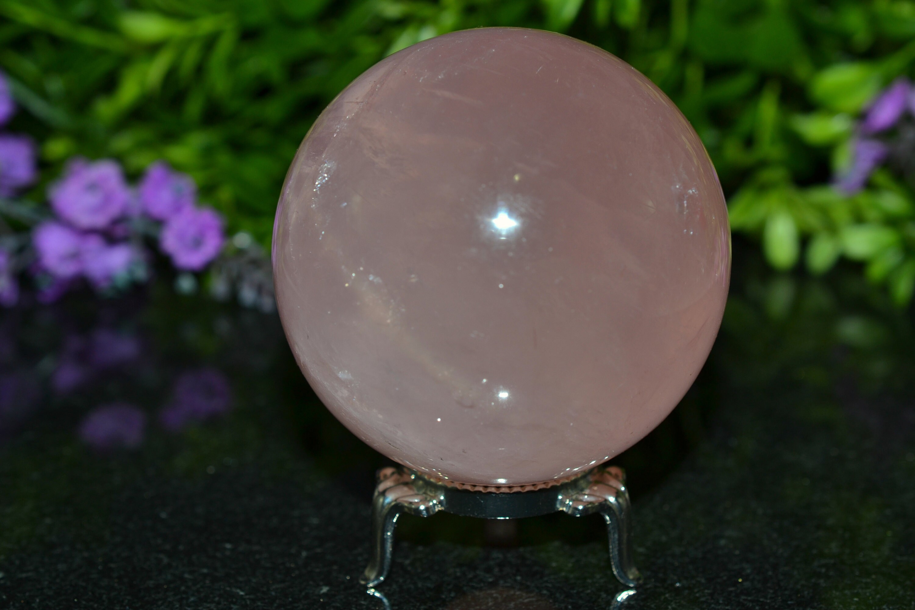 Rose Quartz Sphere Quartz Crystal Quartz Sphere Rose Quartz - Etsy
