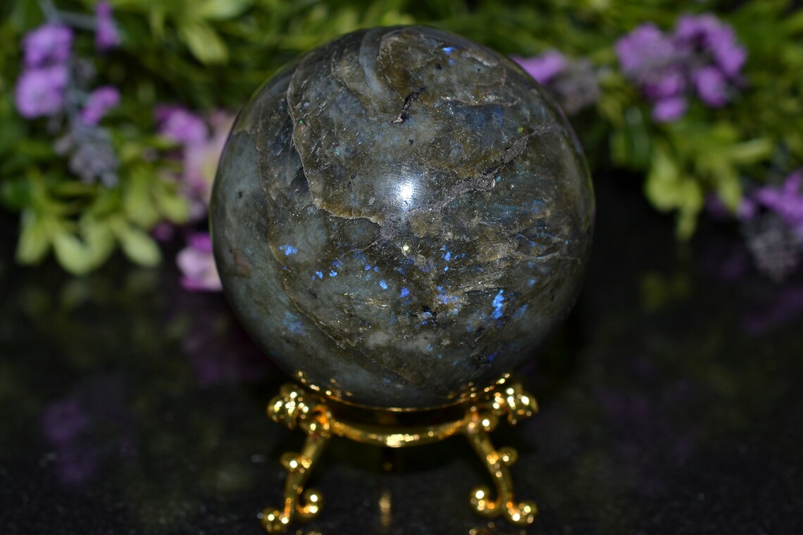 Labradorite Sphere Labradorite Ball Labradorite Crystal - Etsy