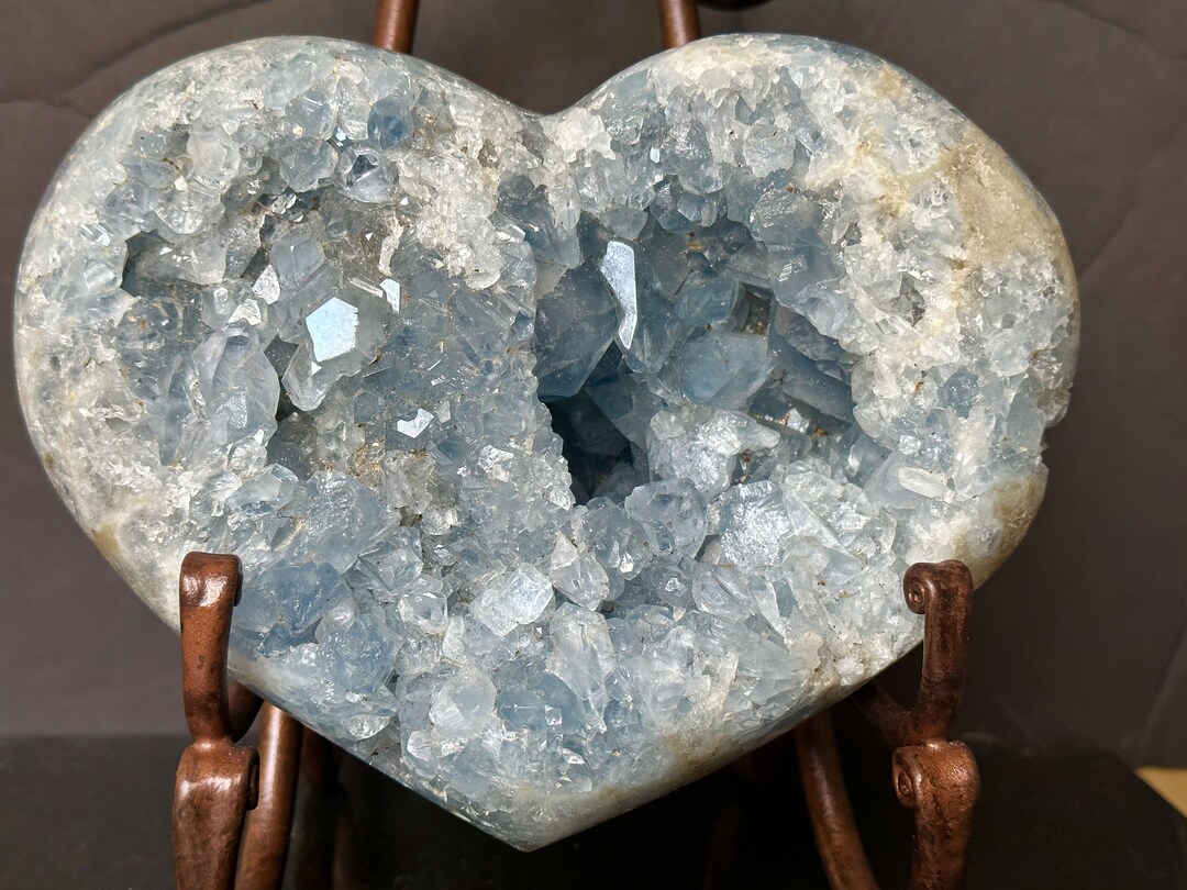 Celestite Heart Celestite Crystal Celestite Stone Celestite - Etsy