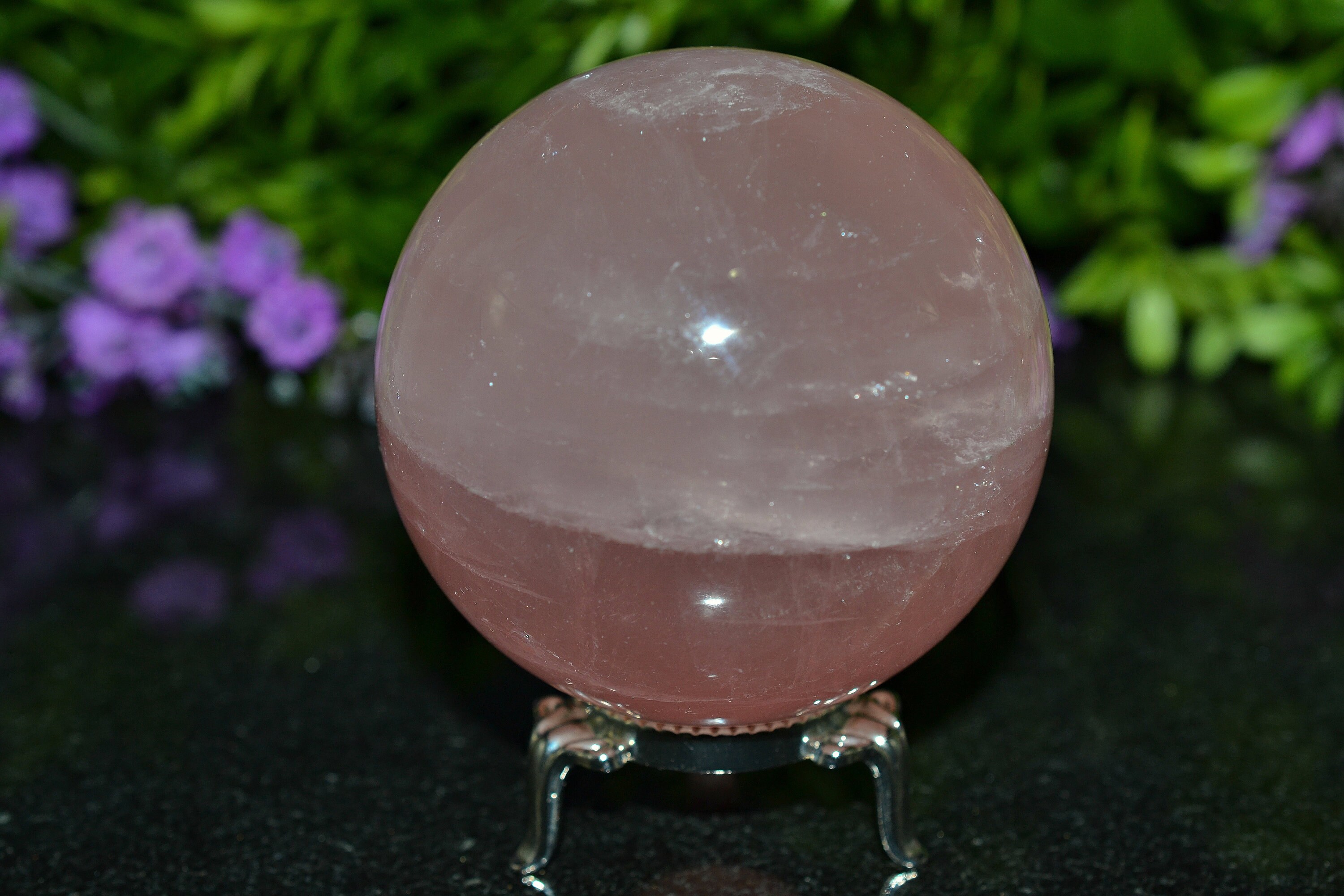 Rose Quartz Sphere Quartz Crystal Quartz Sphere Rose Quartz - Etsy
