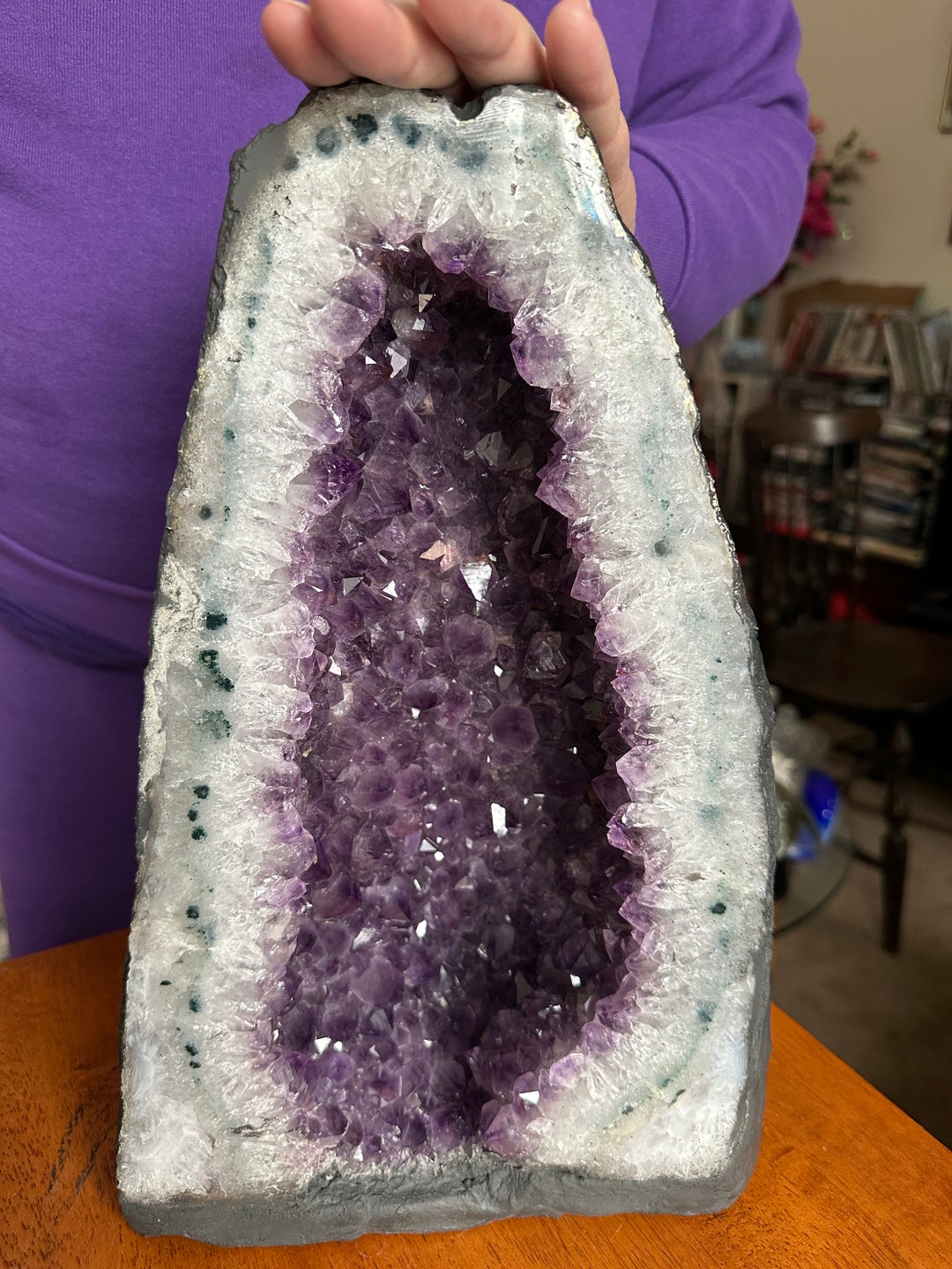 Amethyst Geode Crystal Amethyst Crystal Geode Large - Etsy