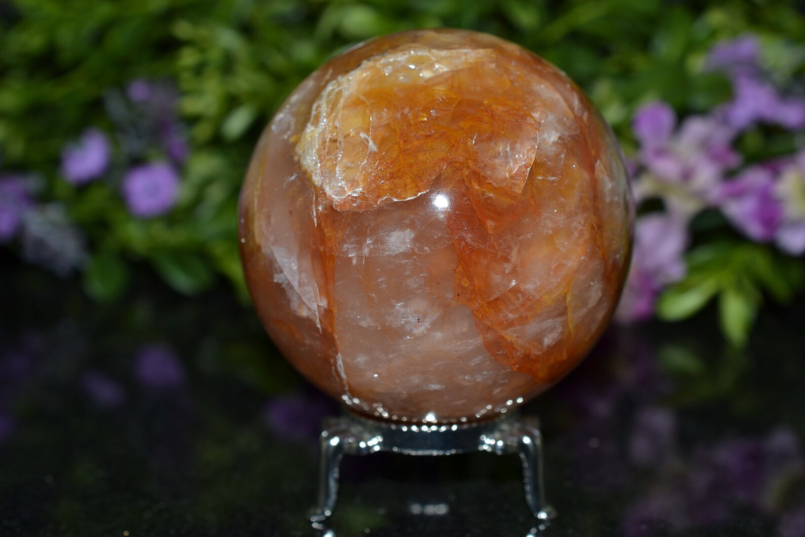 Golden Healer Sphere, Quartz Sphere, Golden Healer Crystal, Golden ...
