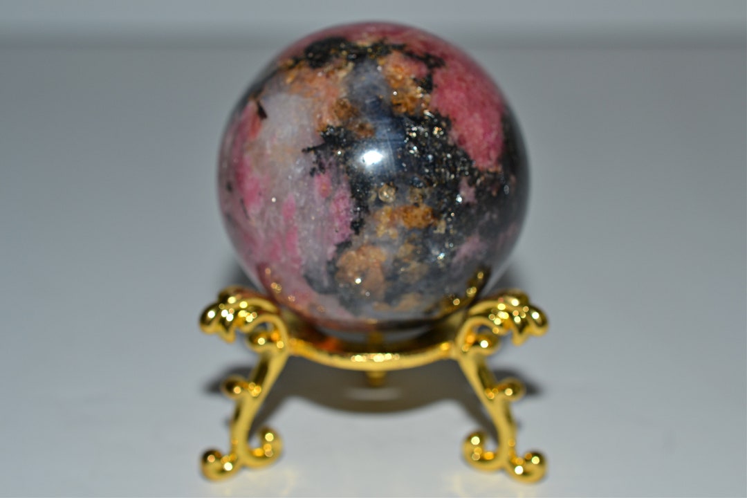 Rhodonite Sphere Rhodonite Crystal Rhodonite Ball Rhodontie - Etsy