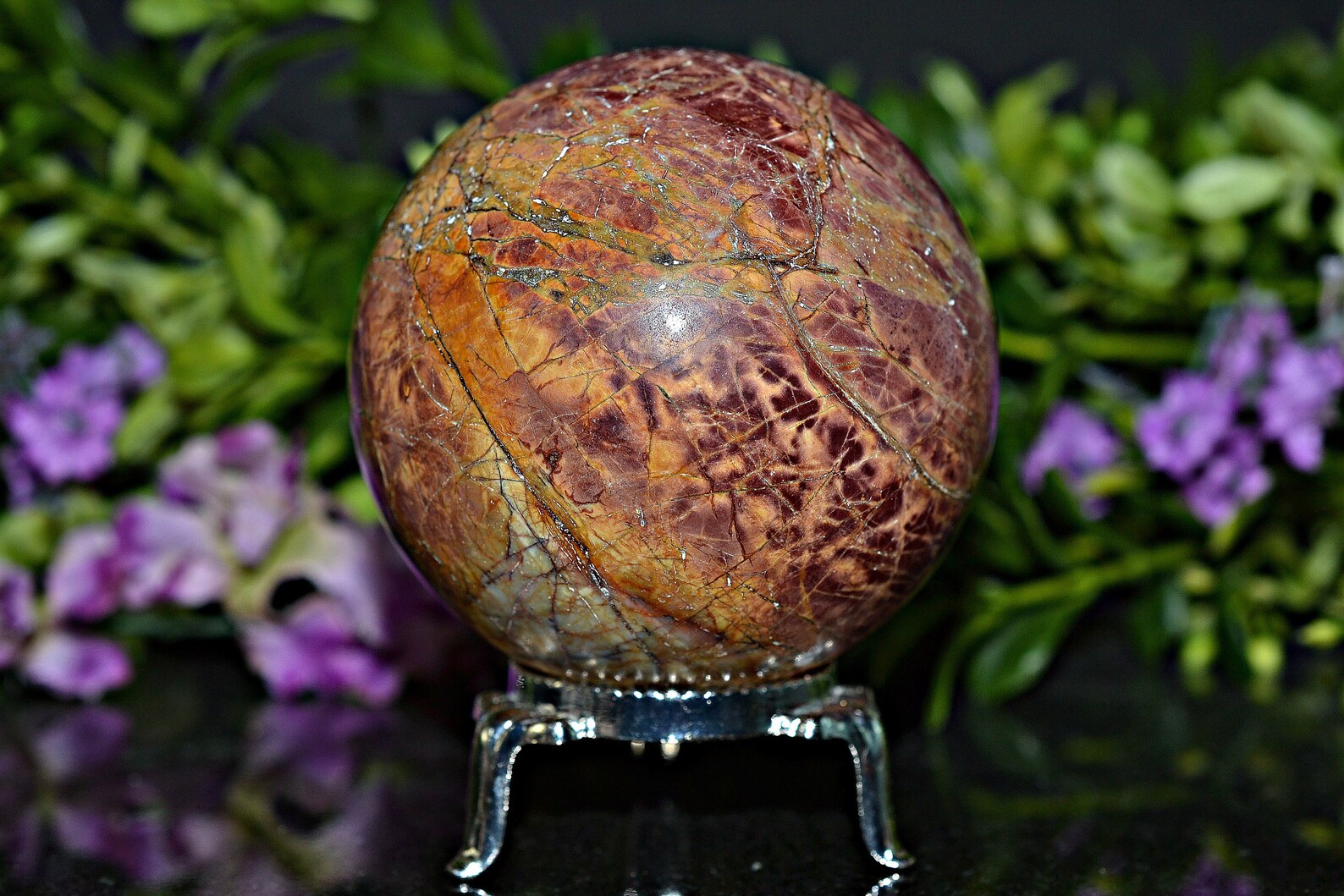 Cherry Creek Jasper Sphere Jasper Sphere Jasper Crystal | Etsy