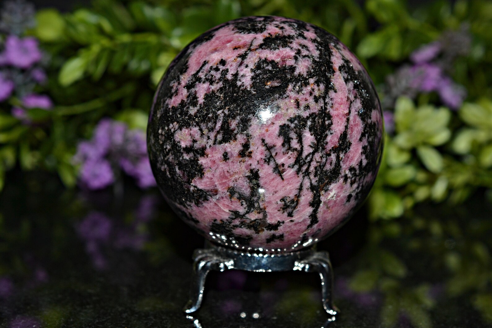 Rhodonite Sphere Rhodonite Crystal Rhodonite Ball Rhodontie - Etsy
