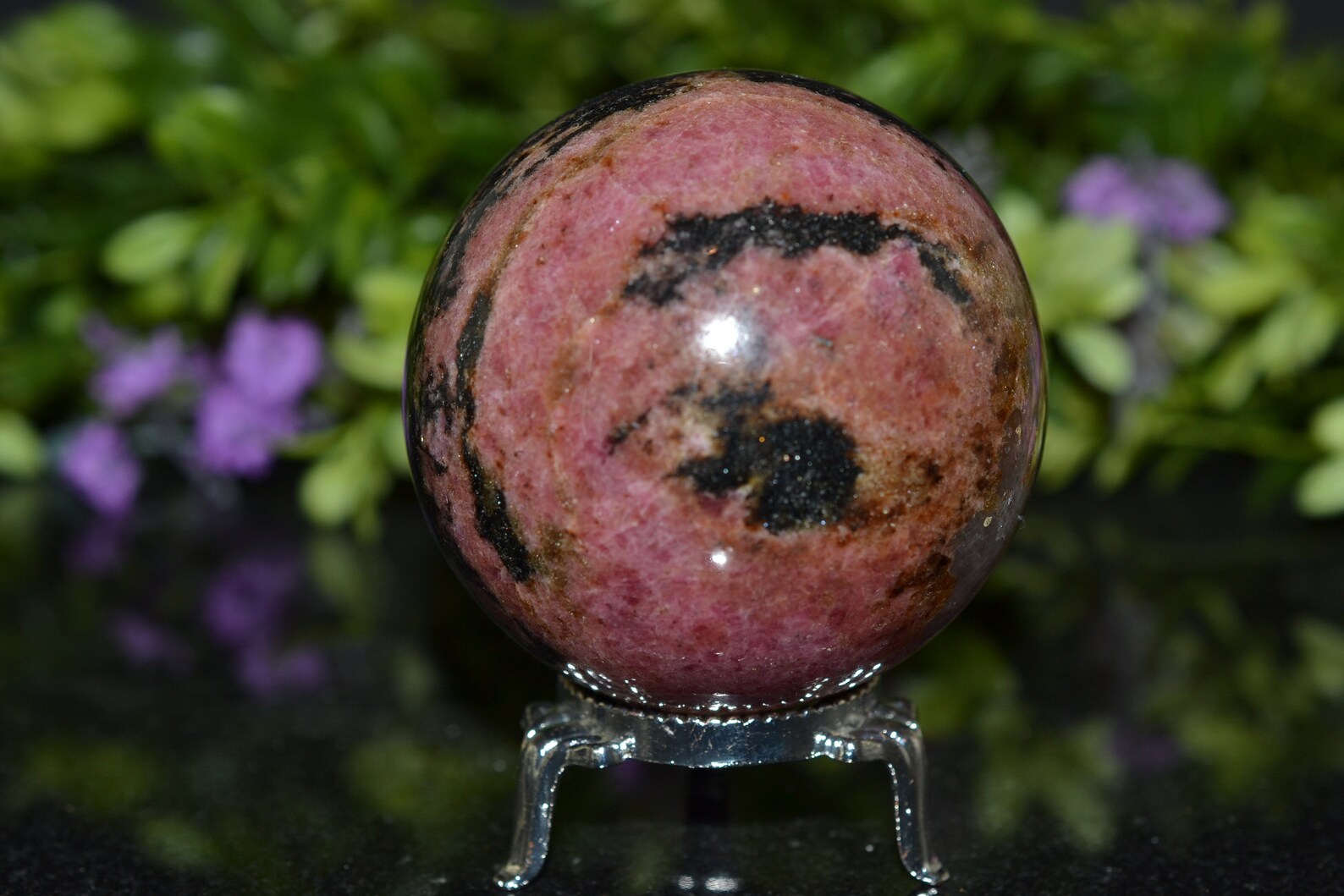 Rhodonite Sphere Rhodonite Crystal Rhodonite Ball Rhodontie - Etsy
