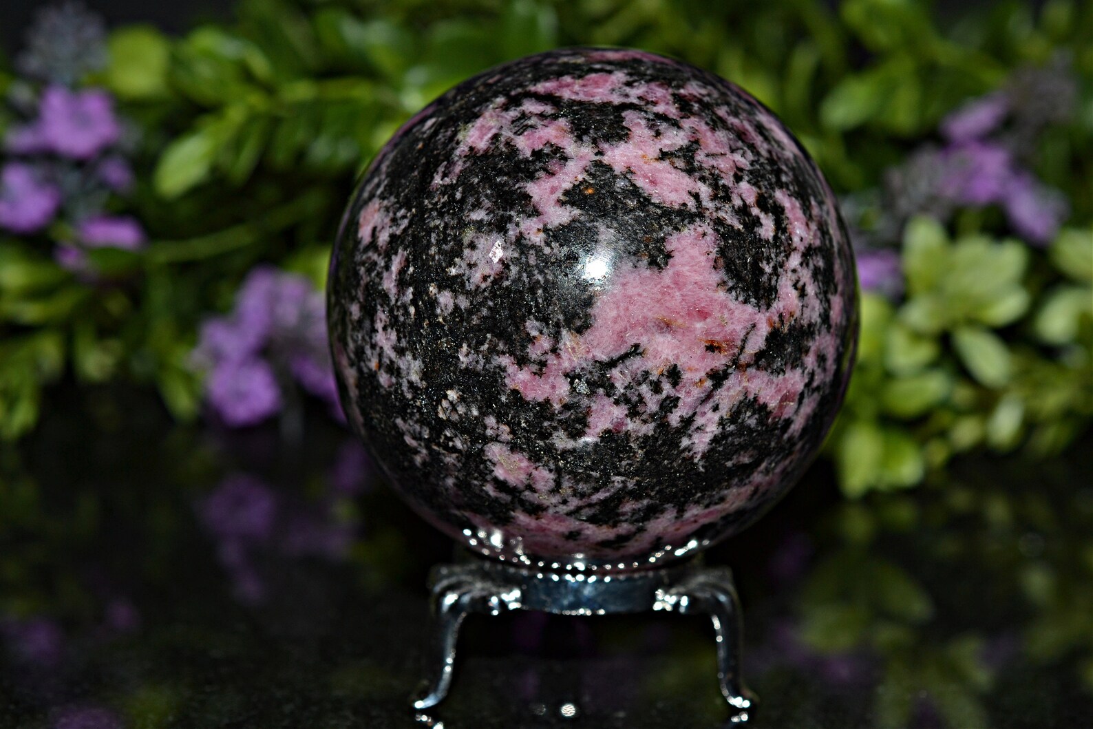 Rhodonite Sphere Rhodonite Crystal Rhodonite Ball Rhodontie - Etsy