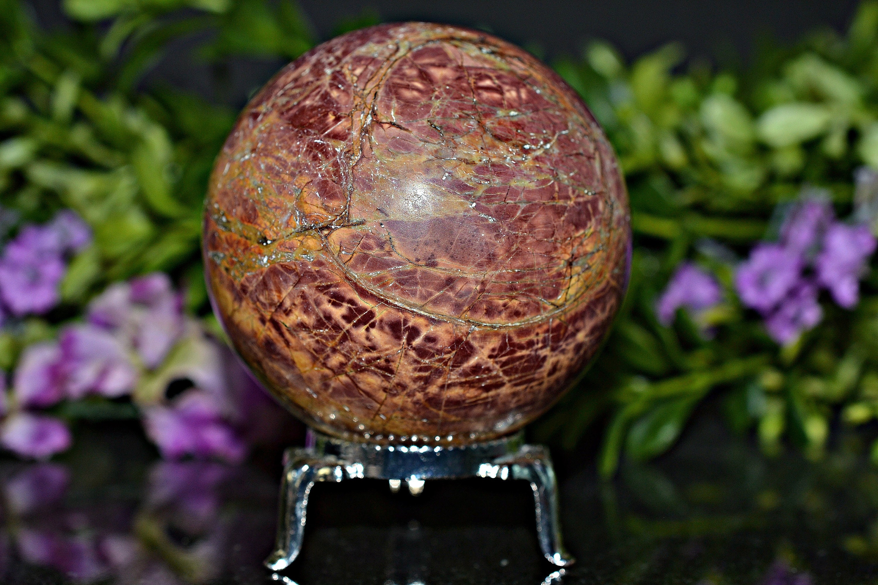Cherry Creek Jasper Sphere Jasper Sphere Jasper Crystal | Etsy