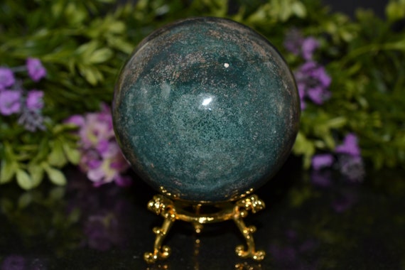 Rocks & Geodes Crystal Sphere Ocean Jasper Sphere Ocean Jasper Ball ...