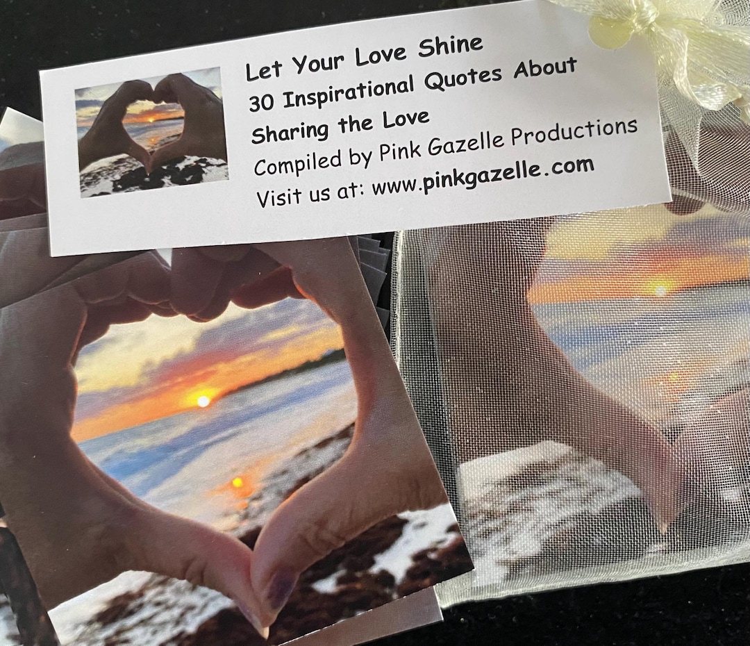 Inspirational Daily Affirmation Quotes About Sharing the Love - Set of ...